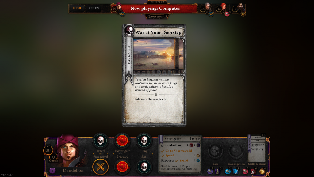 Foul Fate Card | BrutalGamer