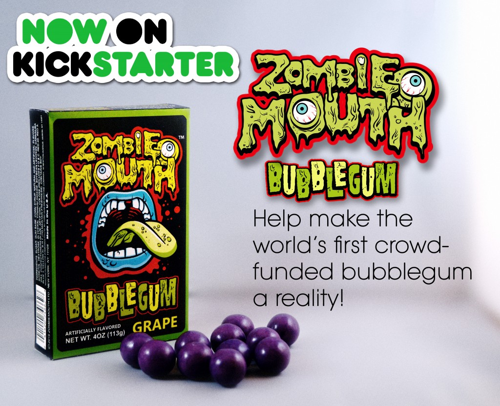 CollectingCandy.com Kickstarts new Zombie Mouth bubblegum | BrutalGamer