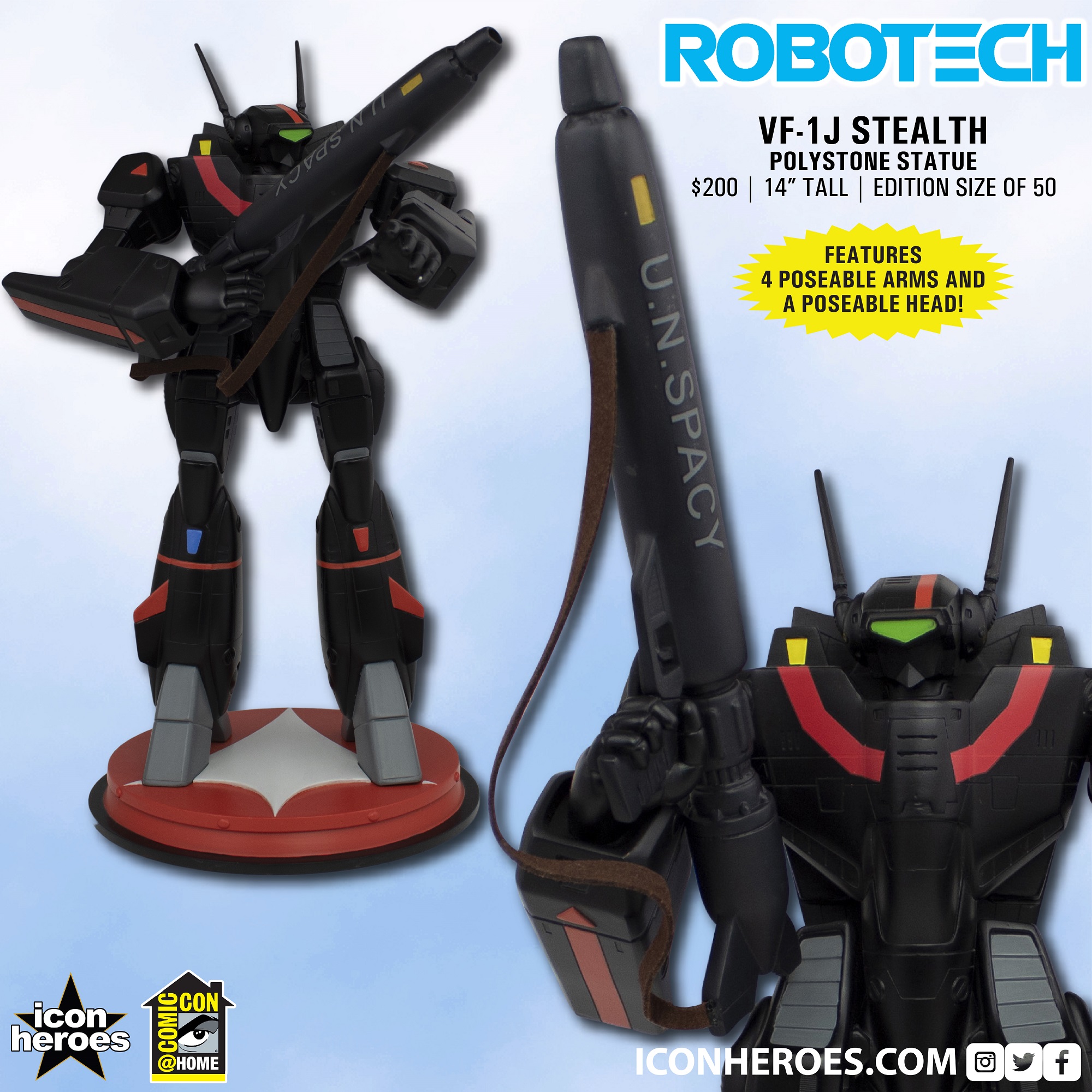 SDCC: Icon Heroes reveals exclusive Robotech statue | BrutalGamer