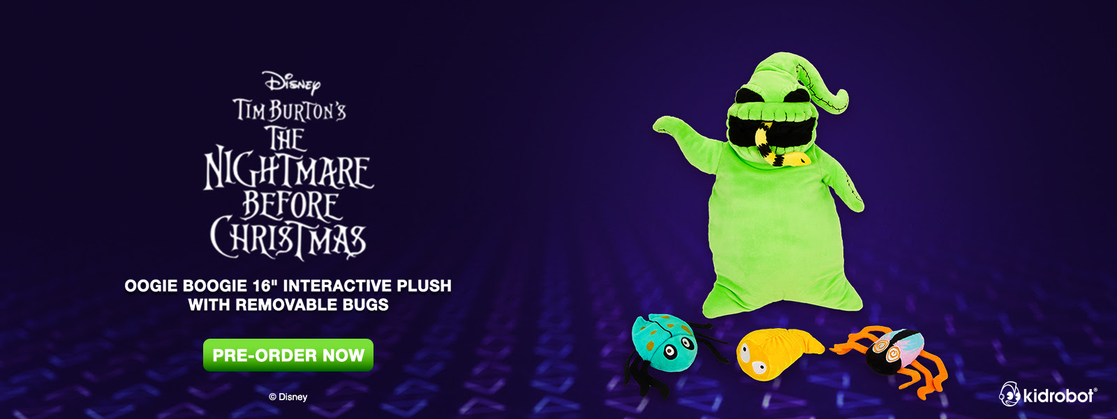 The Boogeyman is back with Kidrobot's new Oogie Boogie 16" Plush ...