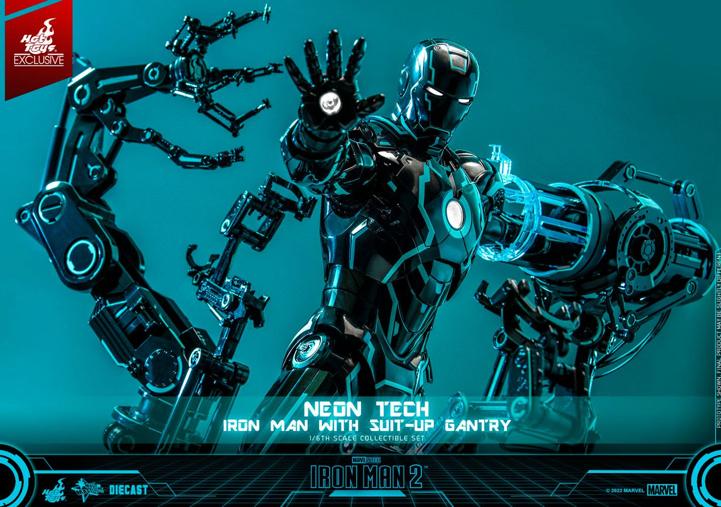 Unbox the Neon Tech Iron Man (and gantry) with Sideshow | BrutalGamer