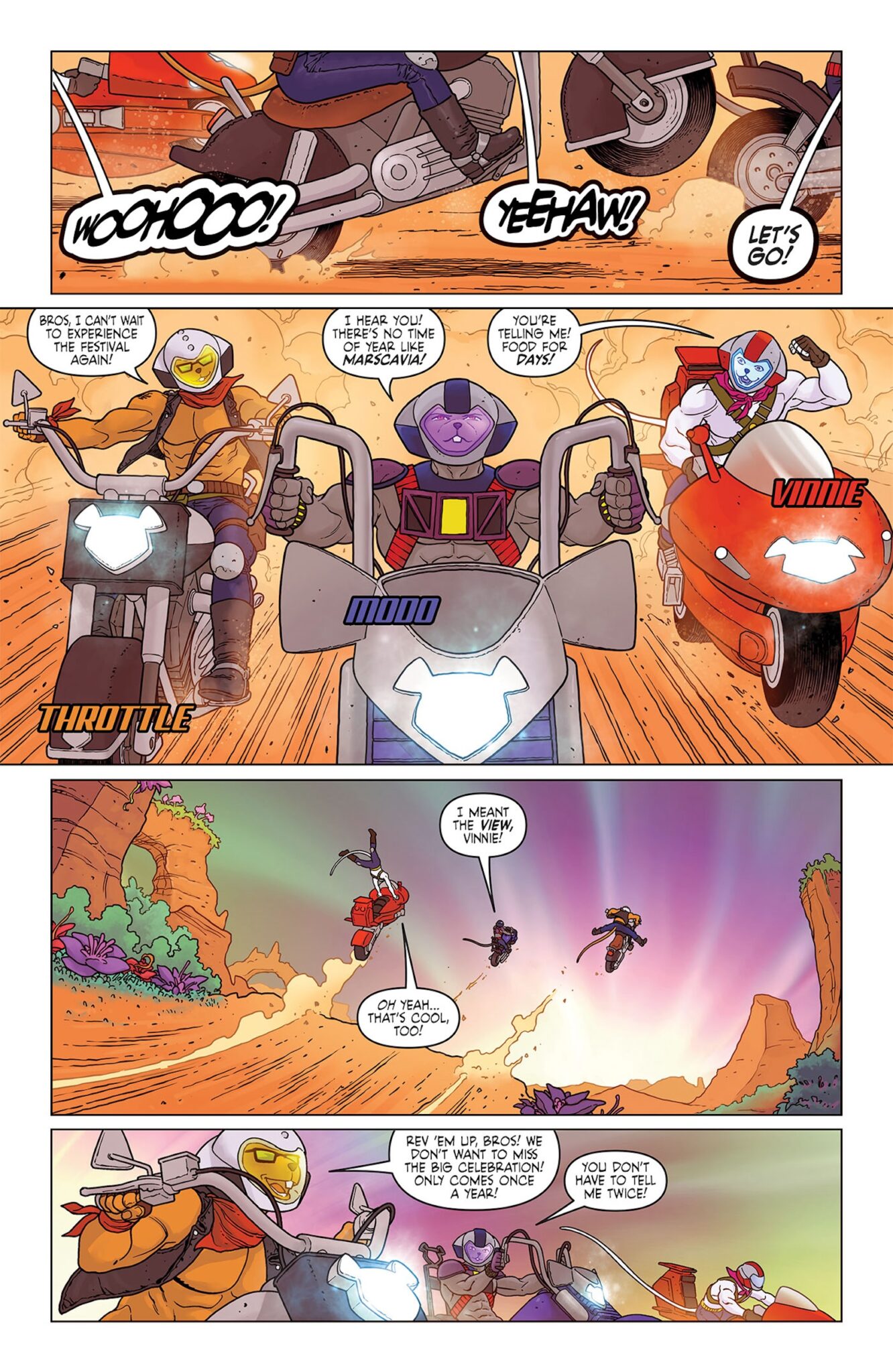Preview: The Biker Mice from Mars speed into their new Nacelleverse comic | BrutalGamer