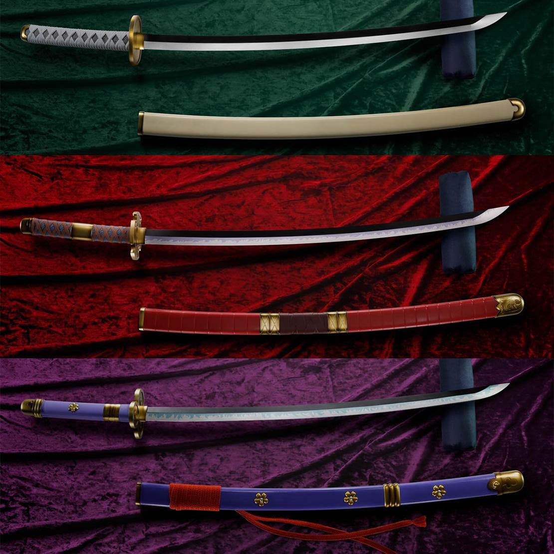 Roronoa-Zoro-Three-Sword-Style-Proplica-Set | BrutalGamer